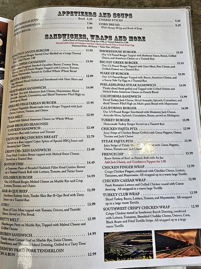 This menu reads like a greatest hits album where every track is a banger and nothing's a filler.
