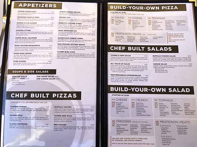 Decisions, decisions—the menu offers everything from build-your-own options to chef specialties that'll make choosing delightfully difficult.