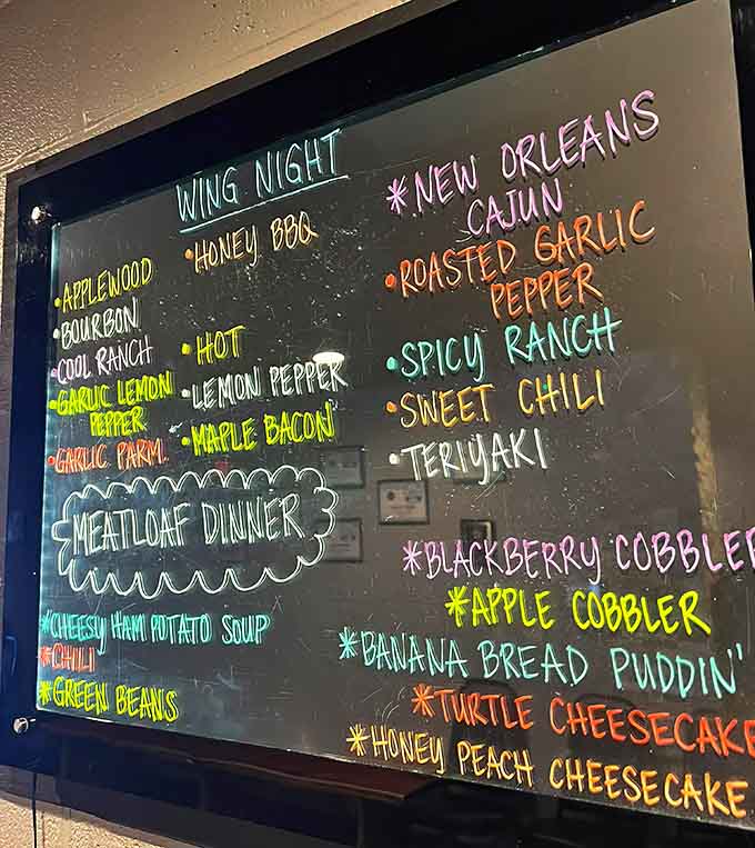 When your specials board includes options like Honey BBQ and Garlic Parmesan wings, you know someone in that kitchen understands flavor.