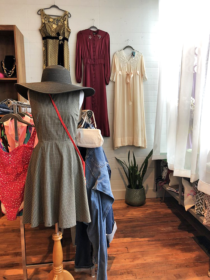 From Gatsby glam to disco fever, this clothing cornucopia is a fashionista's playground. Who knew time travel could be so stylish?