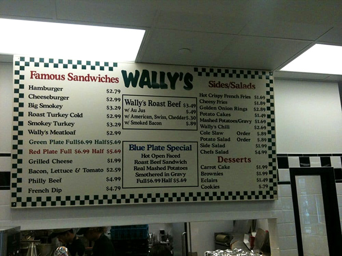 This menu board is basically a roadmap to happiness, with the roast beef sandwich as your final destination.