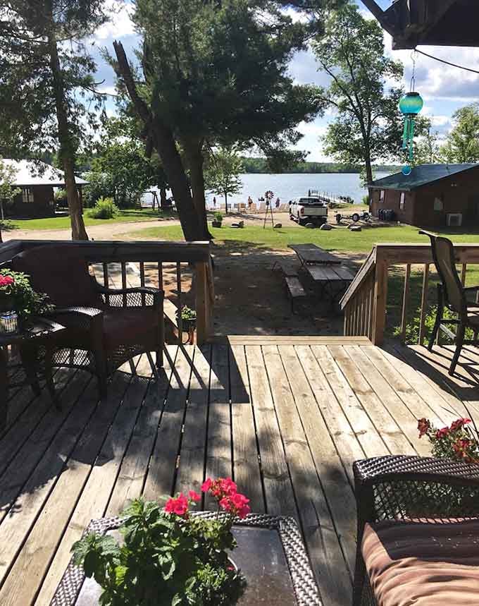Morning coffee tastes exponentially better when your porch overlooks water this beautiful, making every sunrise feel like a personal performance just for you.