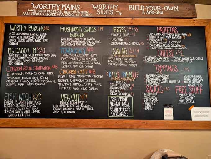 When the menu's written in chalk, you know they're changing things up based on what's fresh and what's working.