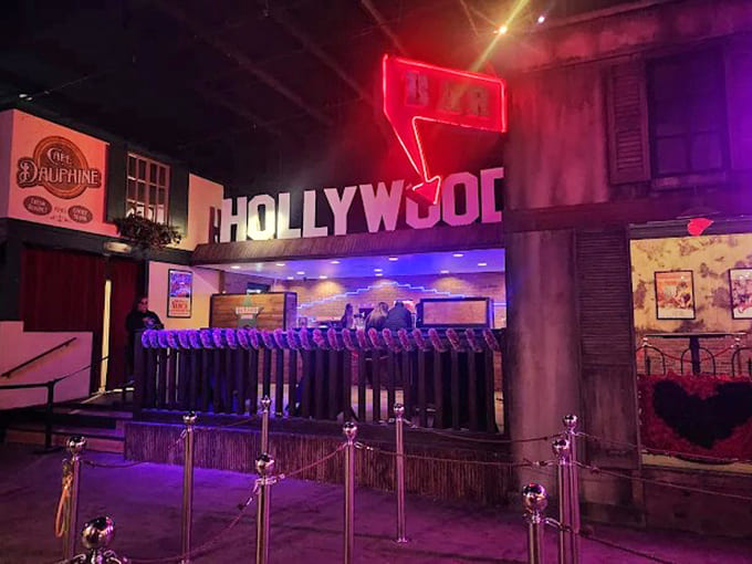 Caf&eacute; Dauphine offers a moment of New Orleans-inspired respite, though the flickering lights suggest something supernatural might join you.