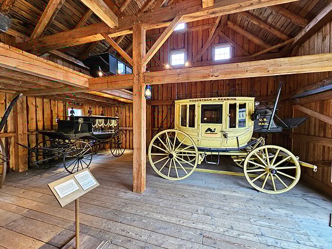 This beautifully preserved stagecoach isn't just transportation&mdash;it's a yellow-painted time machine to an era when travel was an event.