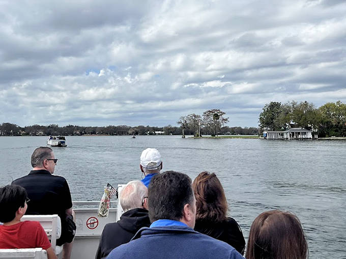 Even on cloudy days, the waters of Winter Park's chain of lakes offer mirror-like reflections of Florida's ever-changing sky.