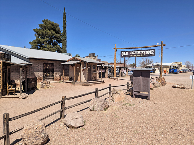 The gateway to yesterday &ndash; Old Tombstone's entrance promises adventures that would make even Wyatt Earp raise an impressed eyebrow.