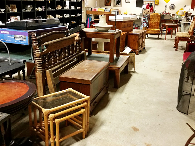 Ah, the furniture section&mdash;where comfort meets character, and every chair tells a story. Just don't sit on the price tags!