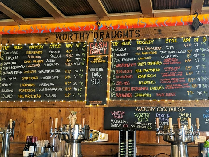 The chalkboard beer menu reads like poetry for hop lovers &ndash; a constantly evolving love letter to craft brewing.