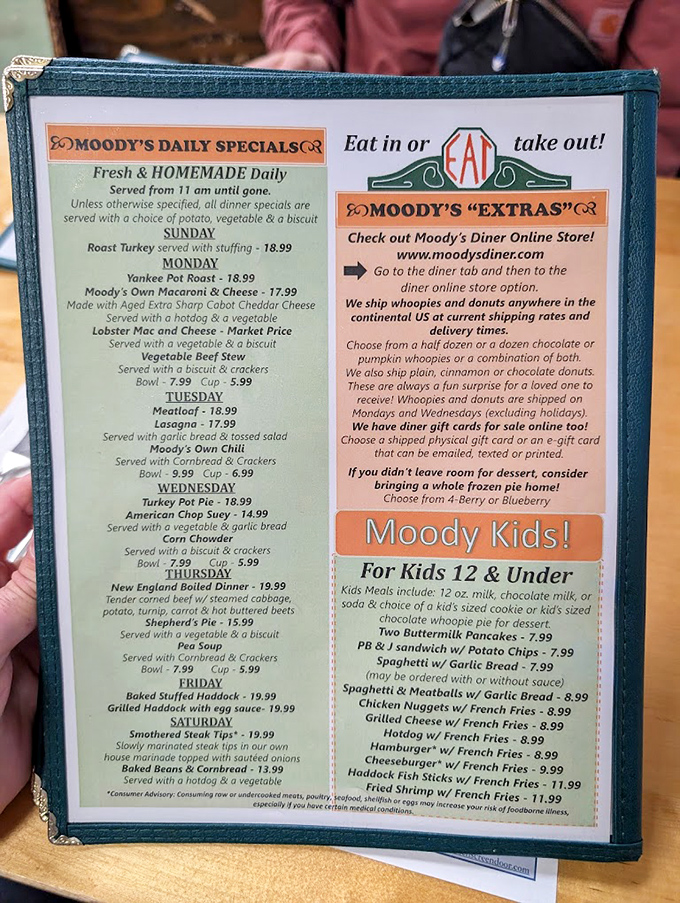 The daily specials menu reads like a love letter to comfort food, with each day bringing a new reason to visit.