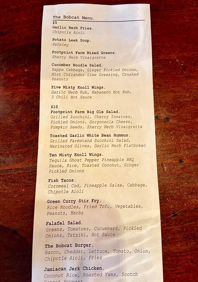 The menu reads like a love letter to Vermont's bounty &ndash; from garlic herb fries with chipotle aioli to potato leek soup that warms the soul.