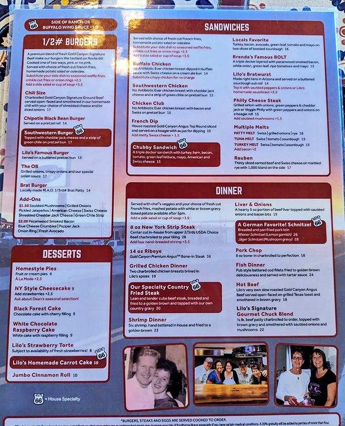 The menu reads like a love letter to American comfort food classics, with the legendary chicken fried steak taking center stage among an impressive supporting cast.