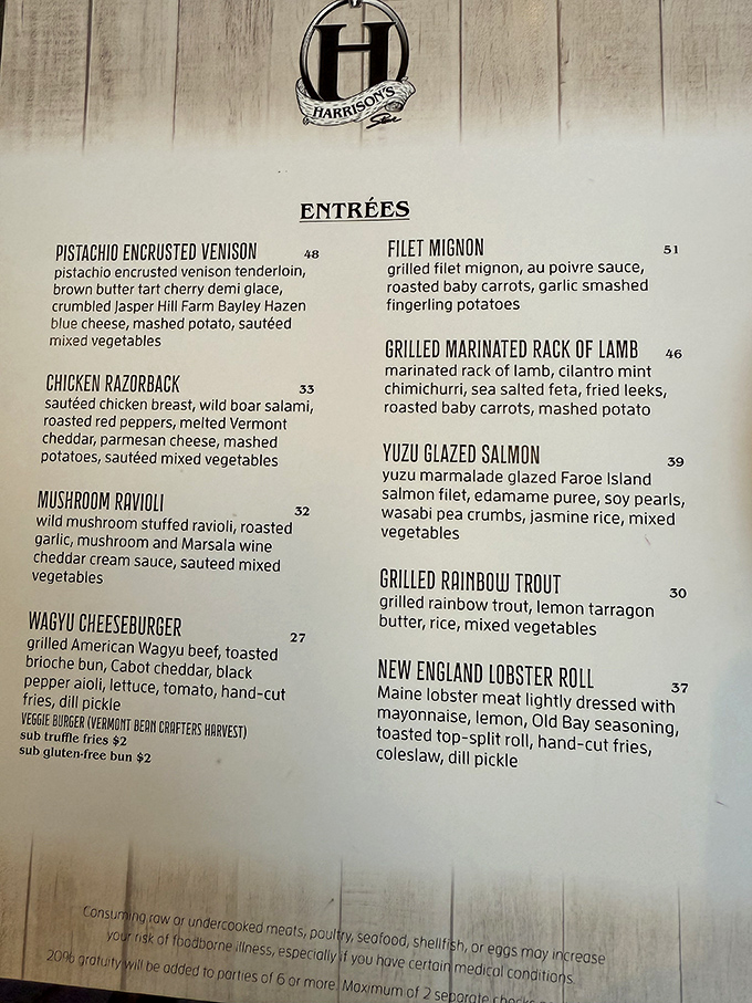 Harrison's menu reads like a love letter to Vermont, with each dish showcasing local ingredients in creative, mouthwatering combinations.