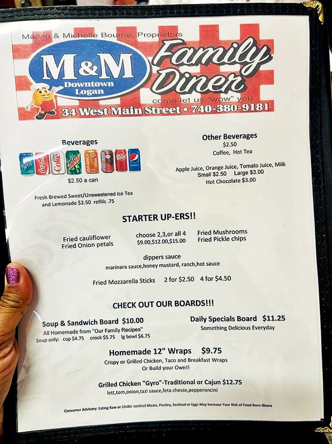 The menu doesn't just list food – it's a roadmap to happiness with "Starter Up-Ers" that could easily be main events.