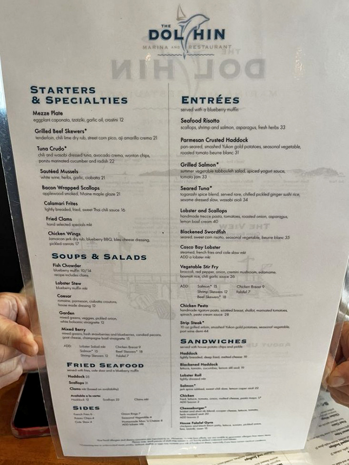 The menu showcases Maine's coastal bounty, from fresh-caught seafood to comfort classics, each dish a love letter to local ingredients.