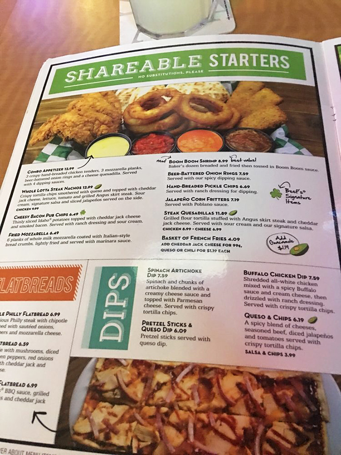 Decision paralysis has never been so delicious &ndash; the menu's "Shareable Starters" section promises flavor adventures before the main event even begins.