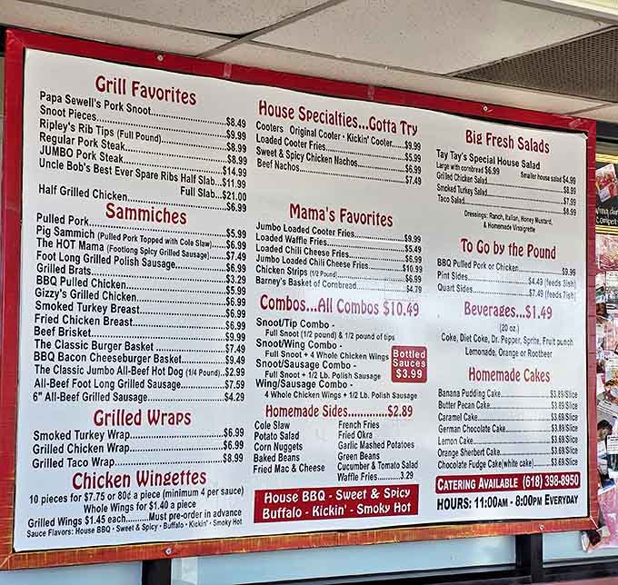 This menu board is basically a choose-your-own-adventure novel, except every ending involves you being extremely happy and possibly needing a nap.