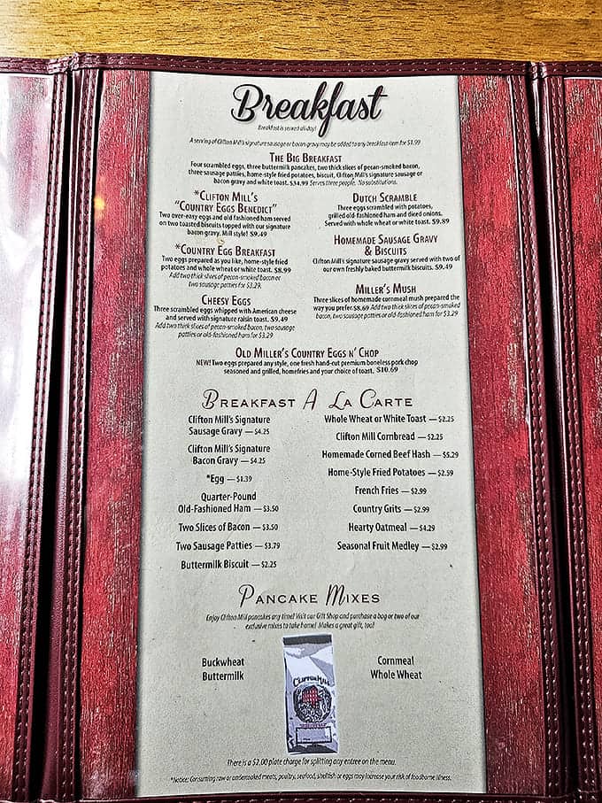 This isn't just a menu &ndash; it's a declaration that breakfast deserves respect, with pancakes so legendary they should have their own ZIP code.