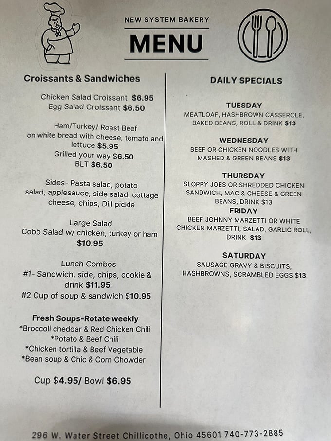 The menu board reveals New System's dual personality &ndash; part bakery wonderland, part comfort food haven with daily specials that would make your grandmother nod in approval.