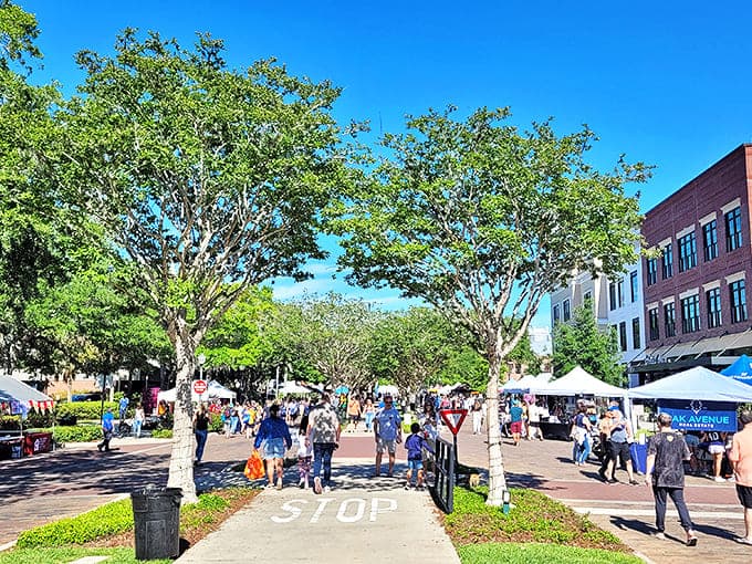 Weekends bring locals and visitors together under shady trees, creating a vibrant community atmosphere you'll want to be part of.