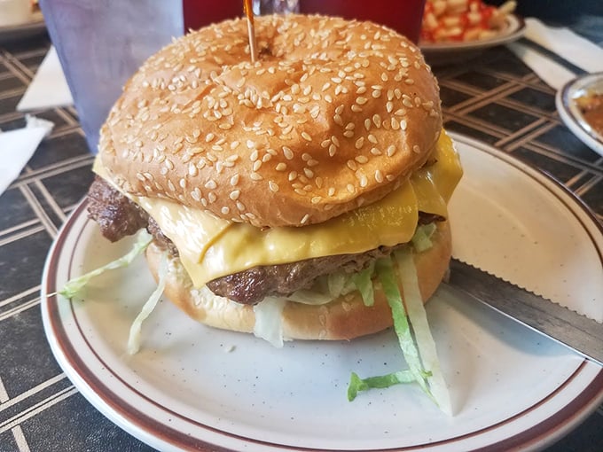 Behold the burger that will make you gobble with joy! This turkey patty is so juicy, it might just sprout feathers and fly away.