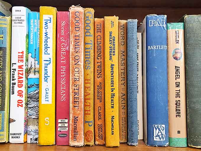When books had character beyond their content, these spines tell stories before you even crack them open, smelling gloriously of decades past.