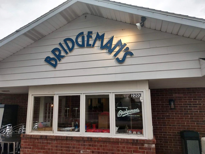 Scooping up smiles since before your grandpa's first date. Bridgeman's: where calories don't count and brain freeze is a badge of honor.