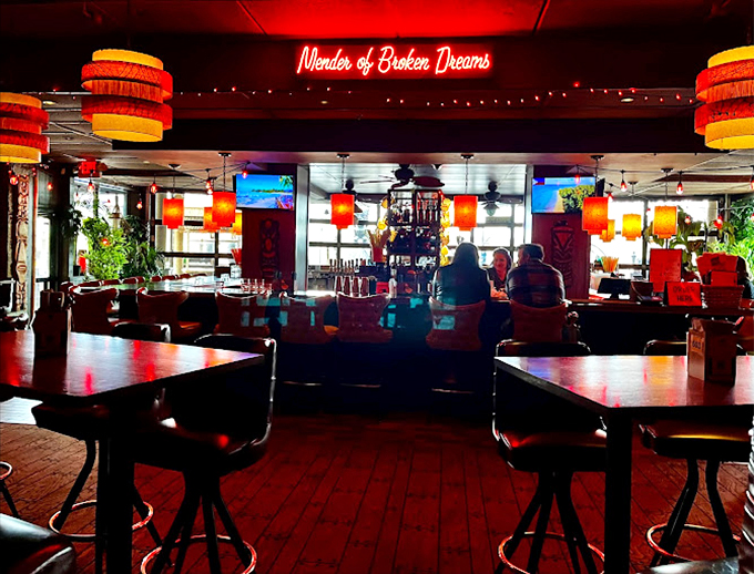 Tiki paradise meets Midwest charm! Psycho Suzi's is a tropical getaway where palm trees sway to the rhythm of clinking cocktail glasses.