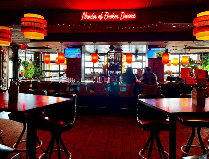 Tiki paradise meets Midwest charm! Psycho Suzi's is a tropical getaway where palm trees sway to the rhythm of clinking cocktail glasses.