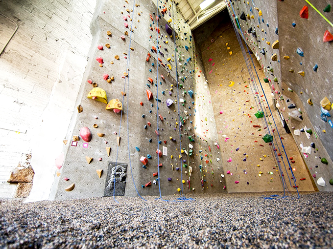 Rocky Balboa, eat your heart out! This colorful climbing paradise is where gravity comes to cry.