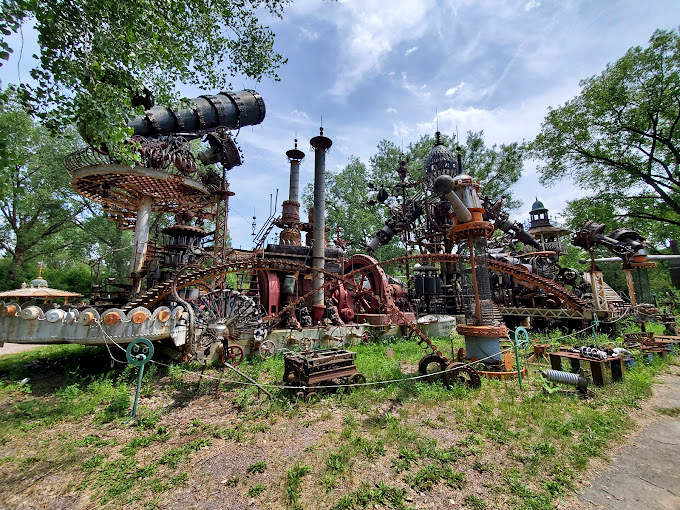 Imagine if Mad Max opened a theme park. These towering scrap metal creations are a testament to creativity, welding skills, and possibly alien influence.