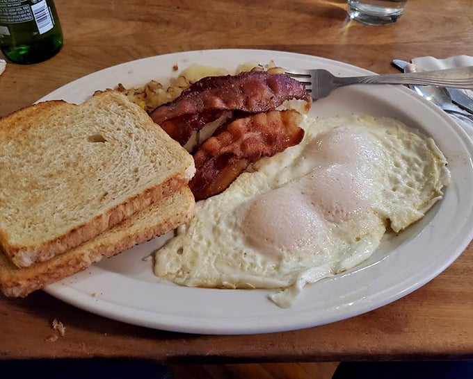 Rise and shine, taste buds! This classic breakfast spread is like a warm hug for your stomach&mdash;comfort food that speaks the universal language of "yum."