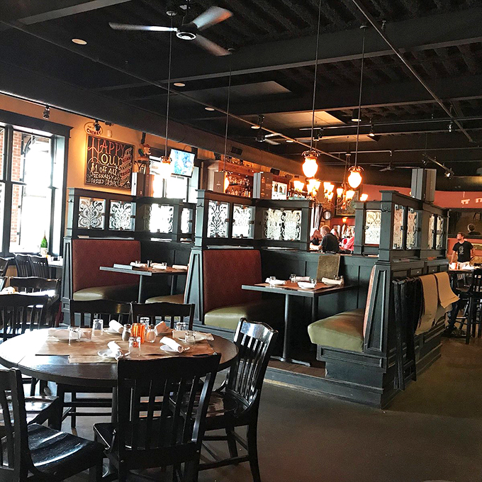 Cozy meets classy in this inviting interior. It's like your coolest friend's living room, if that friend was a gourmet chef.