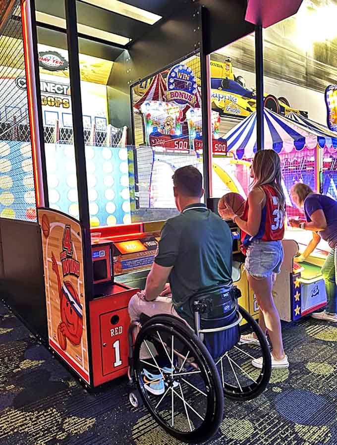 Where family bonding meets friendly competition &ndash; nothing says "I love you" like mercilessly defeating your relatives at arcade basketball.