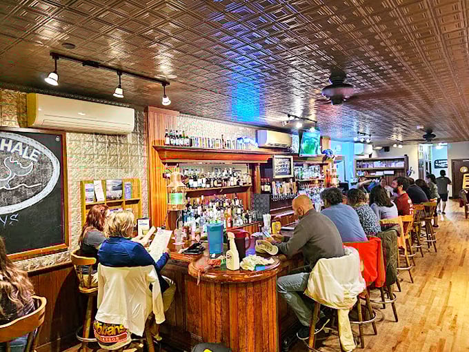 This bar has seen more stories than a librarian on overtime. Pull up a stool and prepare to become part of the Thirsty Whale legend.