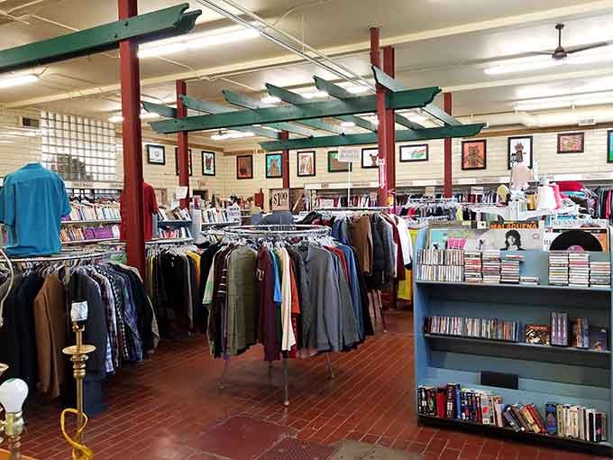 Inside, organized chaos reigns supreme, where every aisle promises the possibility of finding exactly what you didn't know you needed.