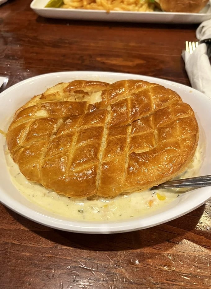 Behold the golden-crusted legend that's converted countless pot pie skeptics into true believers with just one bite.