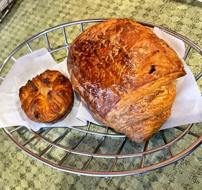 These pain au chocolat aren't just pastries; they're time machines that transport you to a Parisian caf&eacute; with one buttery, chocolate-filled bite.