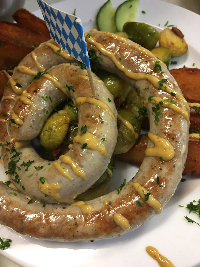 These bratwursts aren't just sausages &ndash; they're time machines with casings, whisking you straight to a Munich beer garden with each juicy, perfectly-seasoned bite.