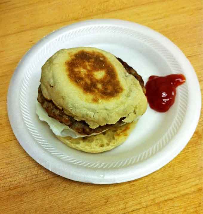 This humble breakfast sandwich might not look Instagram-fancy, but one bite will make you a believer in breakfast simplicity.