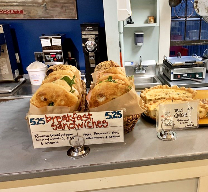 Breakfast sandwiches await their lucky recipients. These aren't just sandwiches&mdash;they're morning masterpieces that make alarm clocks worthwhile.