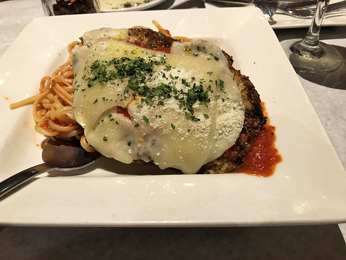 This Chicken Parmesan isn't just dinner &ndash; it's a masterclass in texture, with crispy exterior giving way to tender chicken beneath a blanket of melted cheese.