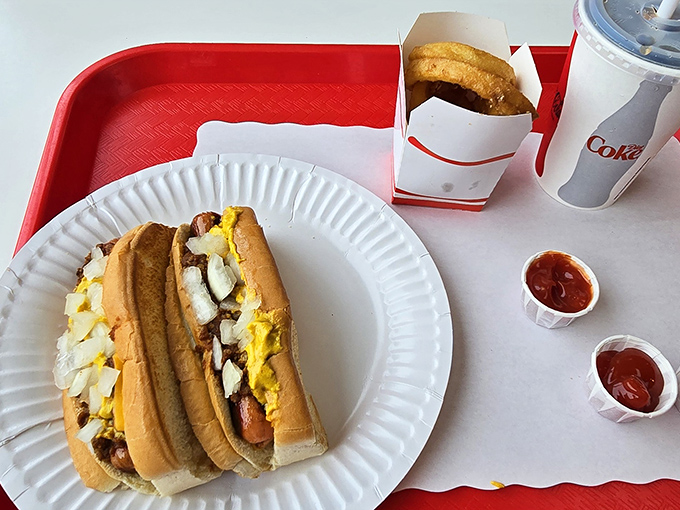 This isn't just any chili dogs &ndash; it's an Al's masterpiece, where every ingredient plays its part in perfect harmony.