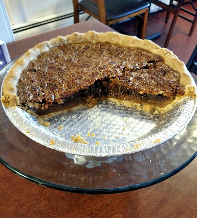 Behold the chocolate chess pie in all its glory! That glistening, crackly top is nature's way of saying, "Put down your phone and grab a fork."