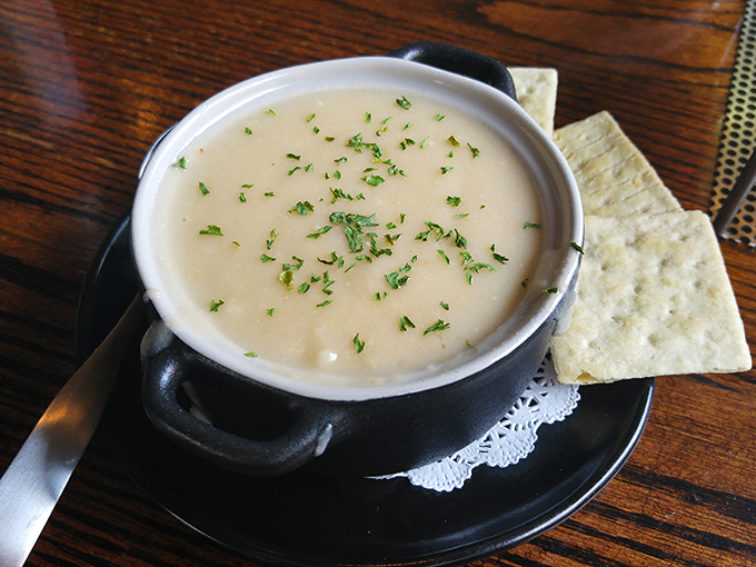 This isn't just any chowder &ndash; it's a creamy masterpiece that might make coastal New Englanders question their seafood superiority.