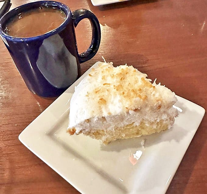 That Coconut Cream Pie isn't just dessert&mdash;it's therapy on a plate, with a whipped topping that defies gravity and good sense.