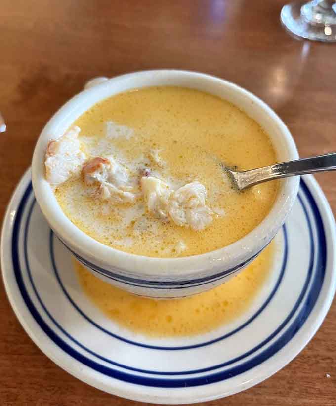 Behold the stuff of dreams: creamy, lobster-packed perfection that'll haunt your taste buds for weeks in the best way.