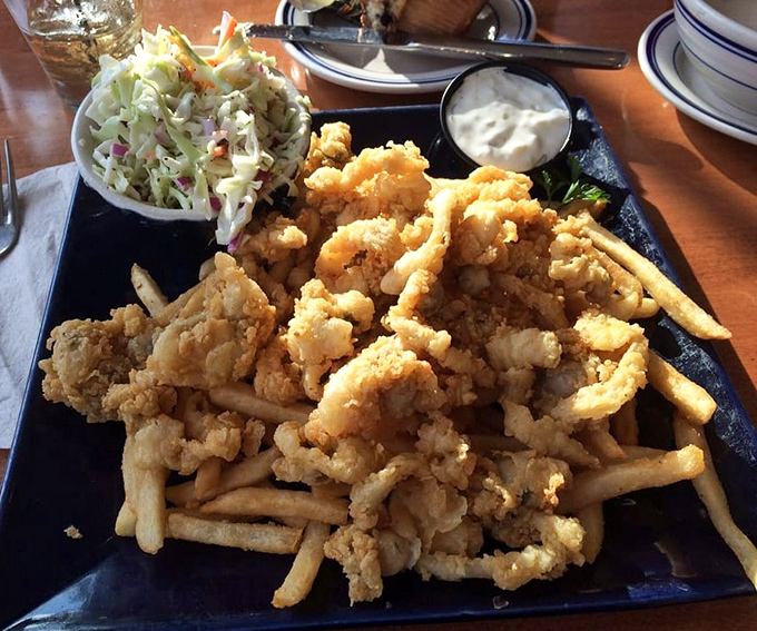 Golden-fried clams that would make Neptune himself jealous &ndash; crispy outside, tender inside, and worth every mile of the journey.