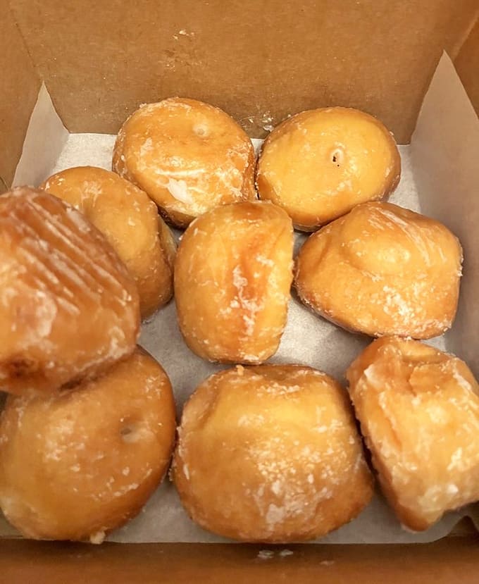 Behold the giant donut hole in all its glazed glory, proof that bigger really is better.