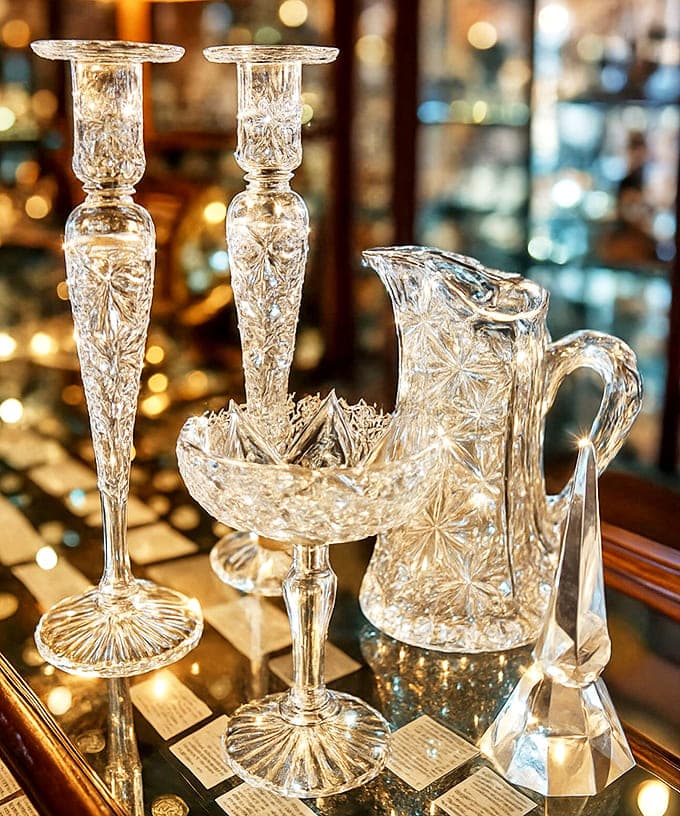 Crystal that has toasted celebrations across decades catches light in ways mass-produced glass can only dream about.